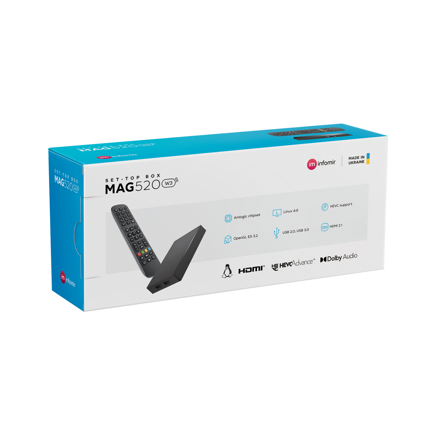 Mag 520 W3 IPTV Set Top Box | Androidkastje.nl