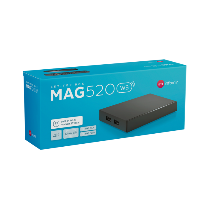 Mag 520 W3 IPTV Set Top Box | Androidkastje.nl
