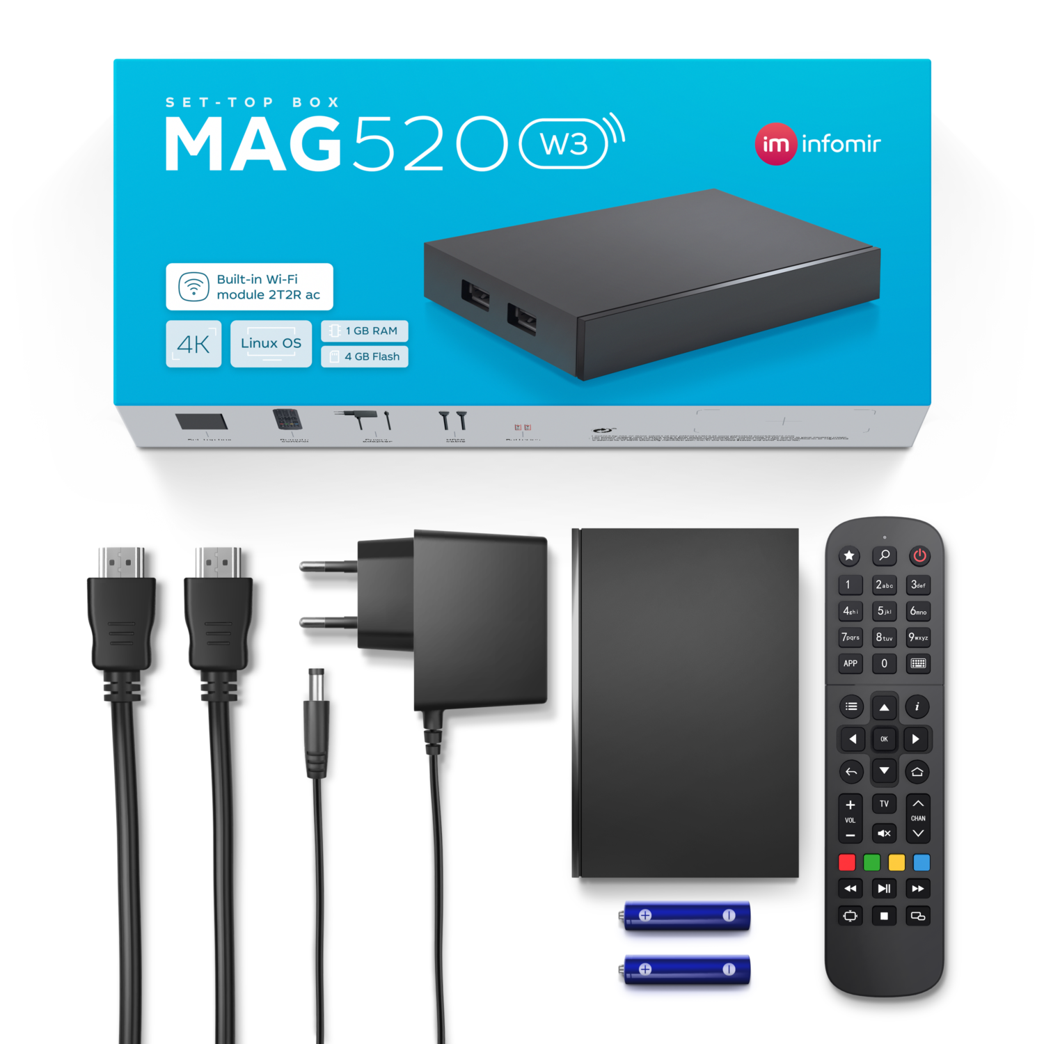 Mag 520 W3 IPTV Set Top Box | Androidkastje.nl